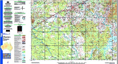 Charters Towers 1-250,000 Topographic Map - Maps, Books & Travel Guides