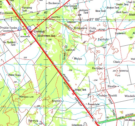 Cobar 1-250,000 Topographic Map - Maps, Books & Travel Guides