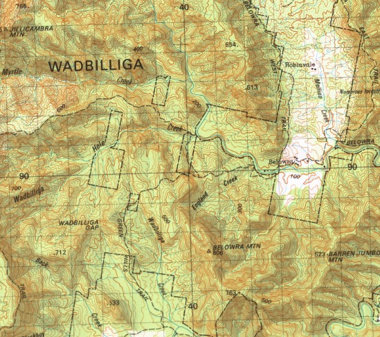 Cobargo 1-100,000 Topgraphic Map Geoscience Australia - Maps, Books ...