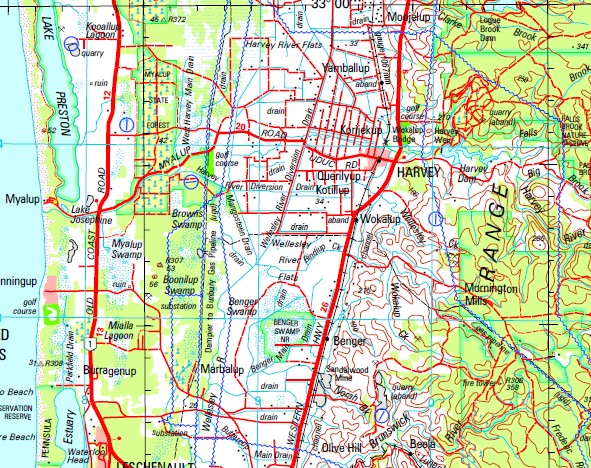 Collie 1-250,000 Topographic Map - Maps, Books & Travel Guides