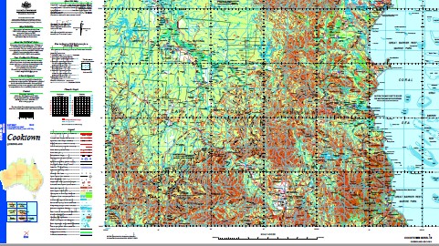 Cooktown 1-250,000 Topographic Map - Maps, Books & Travel Guides