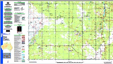 Daly Waters 1-250,000 Topographic Map - Maps, Books & Travel Guides