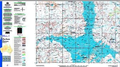 Durham Downs 1-250,000 Topographic Map - Maps, Books & Travel Guides