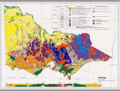 A Victoria Geological Poster - Maps, Books & Travel Guides