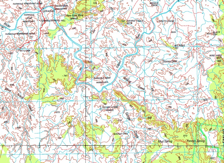 Gilberton 1-250,000 Topographic Map - Maps, Books & Travel Guides