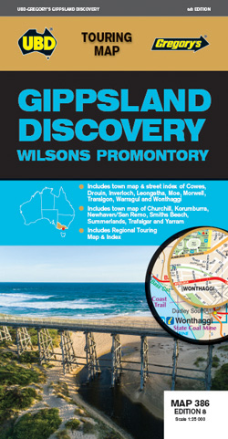 Gippsland Discovery Wilsons Prom Map 386 UBD - Maps, Books & Travel Guides