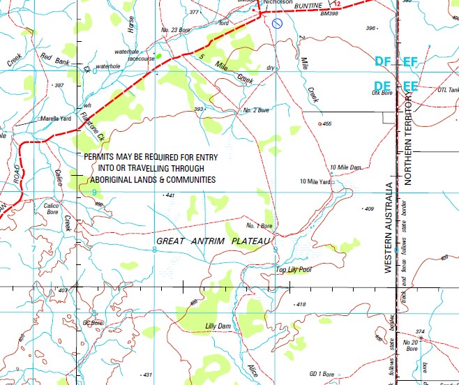 Gordon Downs 1-250,000 Topographic Map - Maps, Books & Travel Guides