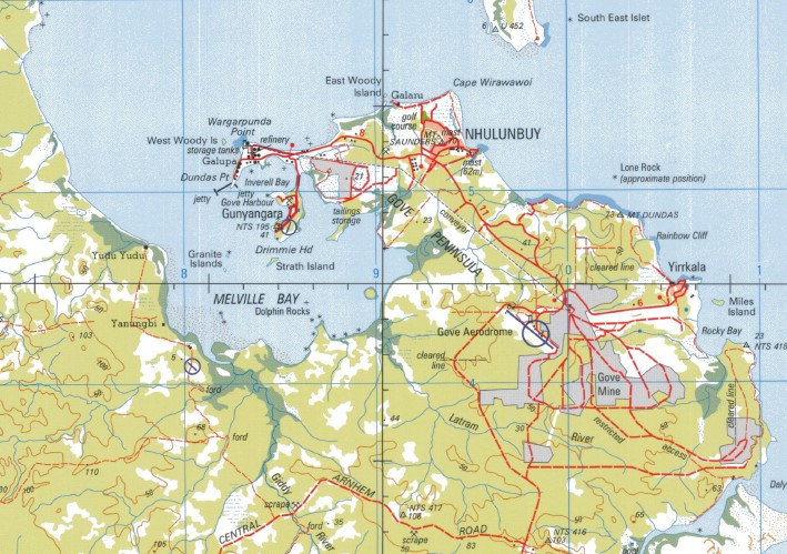Gove Peninsular 1-250,000 Topographic Map - Maps, Books & Travel Guides