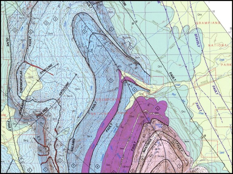 Northern Grampians Special 1-50,000 Geological Map - Maps, Books ...