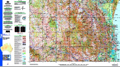 Gympie 1-250,000 Topographic Map - Maps, Books & Travel Guides