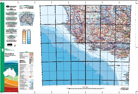 Hamilton 1-1,000,000 Topographic Map Geoscience Australia - Maps, Books ...