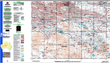 Henbury 1-250,000 Topographic Map - Maps, Books & Travel Guides