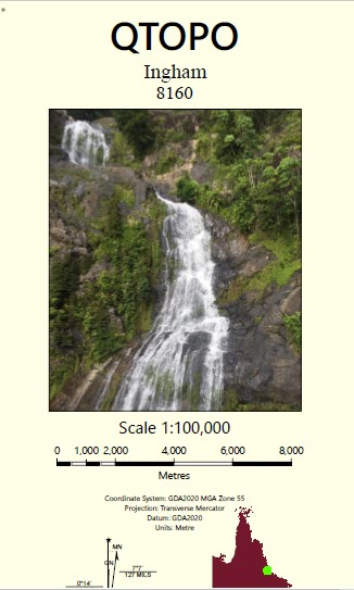 Ingham 1-100,000 Topographic Map - Maps, Books & Travel Guides
