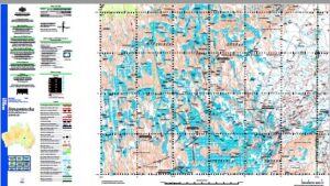 Innamincka 1-250,000 Topographic Map - Maps, Books & Travel Guides