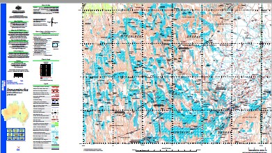 Innamincka 1-250,000 Topographic Map - Maps, Books & Travel Guides