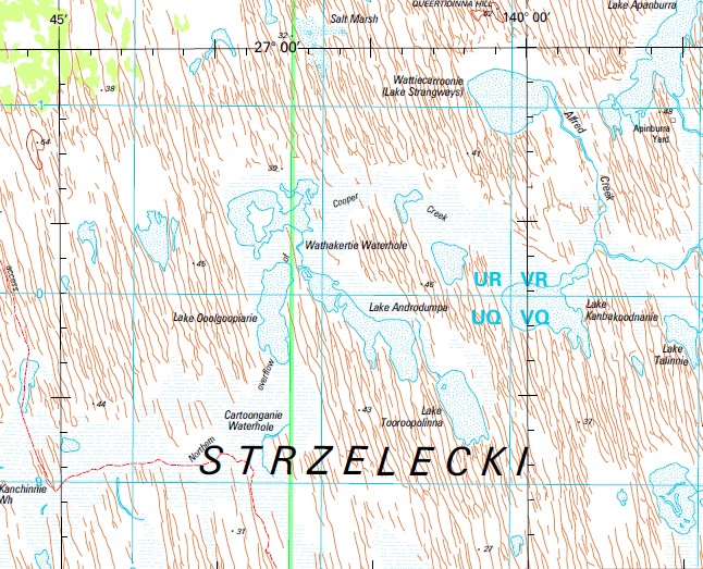 Innamincka 1-250,000 Topographic Map - Maps, Books & Travel Guides