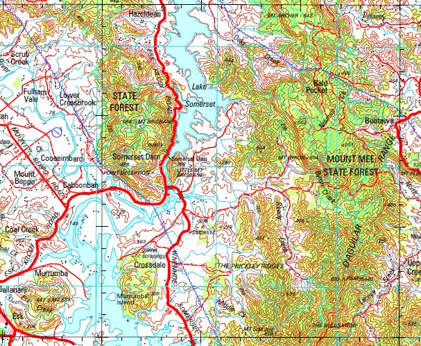 Ipswich 1-250,000 Topographic Map - Maps, Books & Travel Guides