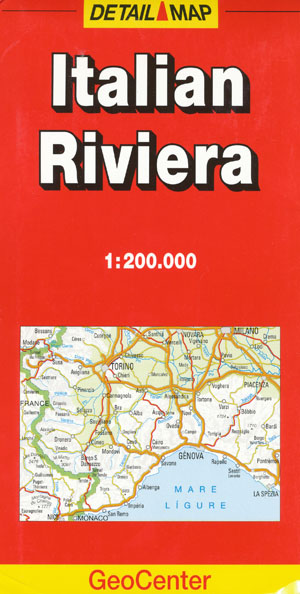 Italian Rivera Map Ceocentre - Maps, Books & Travel Guides
