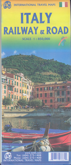 Italy Rail and Road Map ITMB - Maps, Books & Travel Guides