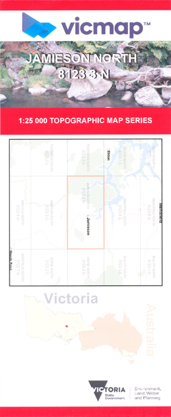 Jamieson North 1-25,000 Vicmap - Maps, Books & Travel Guides