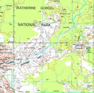 Katherine 1-250,000 Topographic Map - Maps, Books & Travel Guides