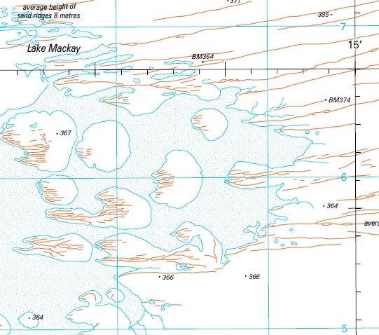 Lake MacKay 1-250,000 Topographic Map - Maps, Books & Travel Guides