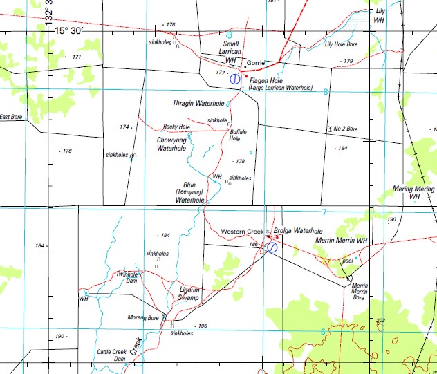 Larrimah 1-250,000 Topographic Map - Maps, Books & Travel Guides