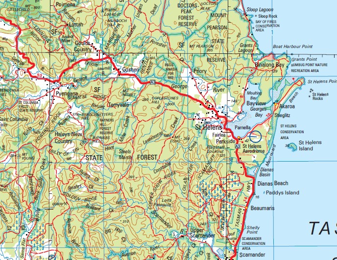 Launceston 1-250,000 Topographic Map - Maps, Books & Travel Guides