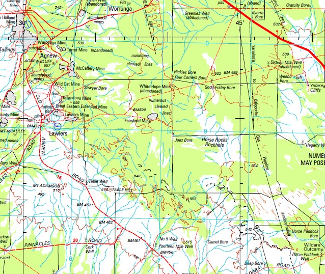 Leonora 1-250,000 Topographic Map - Maps, Books & Travel Guides