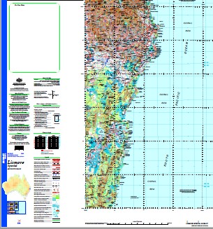 Lismore 1-250,000 Topographic Map - Maps, Books & Travel Guides