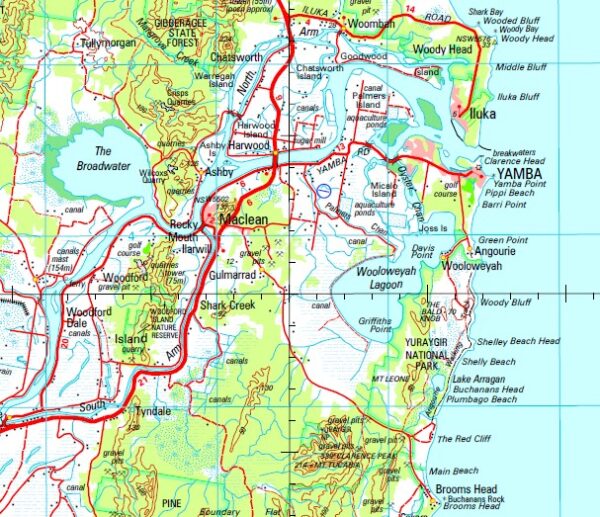 Lismore 1-250,000 Topographic Map - Maps, Books & Travel Guides