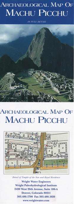 Machu Picchu Archaeological Map - Maps, Books & Travel Guides