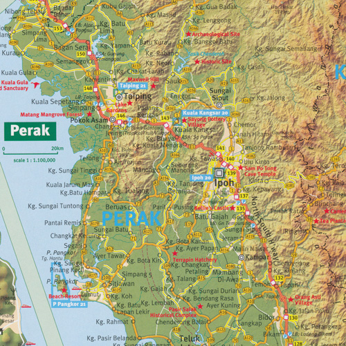 Malaysia Travel Atlas Periplus - Maps, Books & Travel Guides