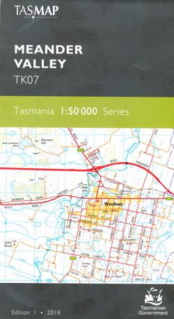 Meander Valley 1-50,000 Tasmap Topographic Map - Maps, Books & Travel ...