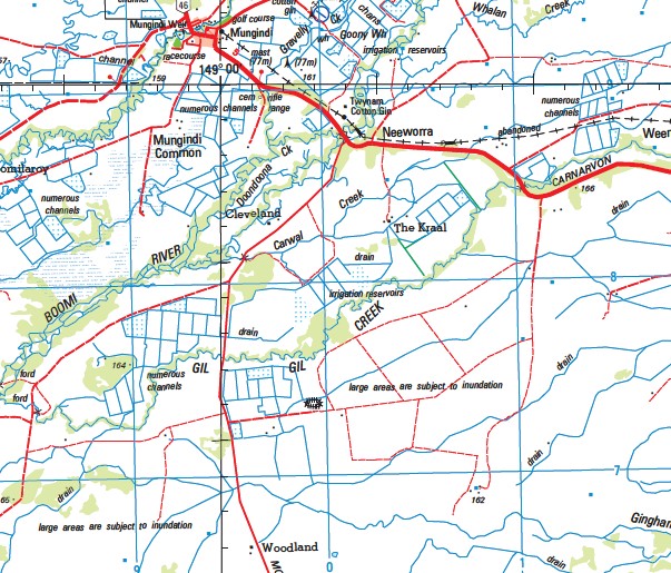 Moree 1-250,000 Topographic Map - Maps, Books & Travel Guides