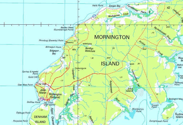 Mornington Island 1-250,000 Topographic Map - Maps, Books & Travel Guides