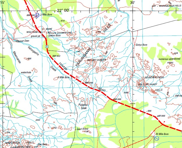 Mount Doreen 1-250,000 Topographic Map - Maps, Books & Travel Guides