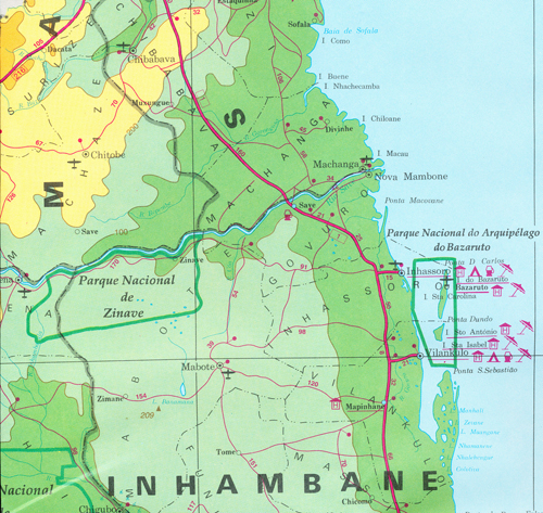 Mozambique Map IGN - Maps, Books & Travel Guides