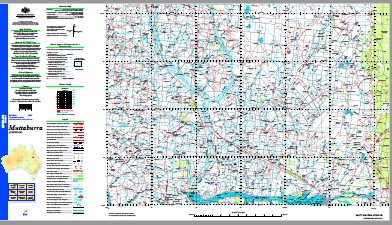 Muttaburra 1-250,000 Topographic Map - Maps, Books & Travel Guides