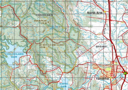 Nambour 1-100,000 Topographic Map - Maps, Books & Travel Guides