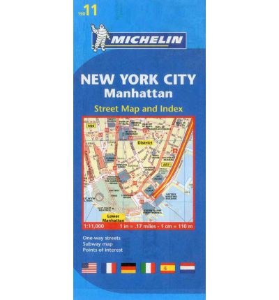 New York City Map 11 Michelin - Maps, Books & Travel Guides