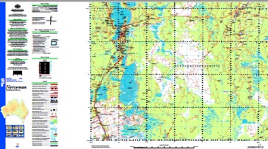 Norseman 1-250,000 Topographic Map - Maps, Books & Travel Guides