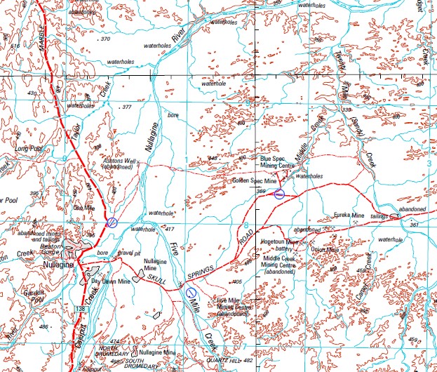 Nullagine 1-250,000 Topographic Map - Maps, Books & Travel Guides