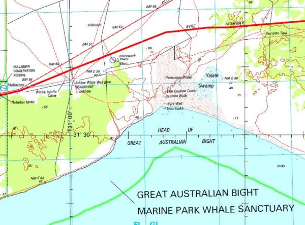 Nullarbor 1-250,000 Topographic Map - Maps, Books & Travel Guides
