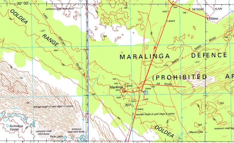 Ooldea 1-250,000 Topographic Map - Maps, Books & Travel Guides