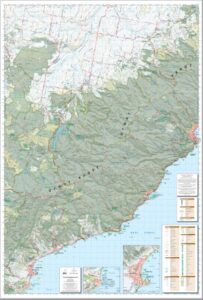 Otways Central Walks Waterfall Map Spatial Vision - Maps, Books ...