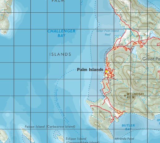Palm Islands 1-100,000 Topographic Maps - Maps, Books & Travel Guides