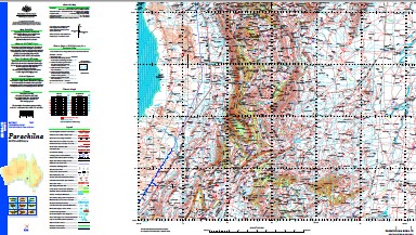 Parachilna 1-250,000 Topographic Map - Maps, Books & Travel Guides