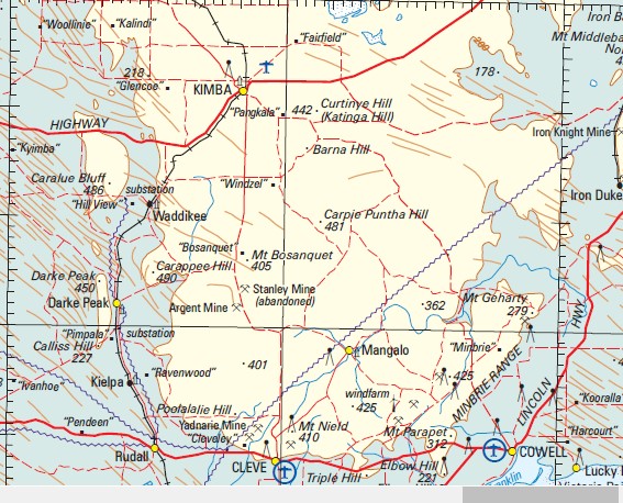Port Augusta 1-1,000,000 Topographic Map Geoscience Australia - Maps ...