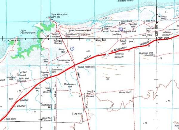 Port Hedland 1-250,000 Topographic Map - Maps, Books & Travel Guides